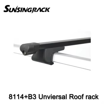 8114+B3 Steel Car Roof Cross Bars Universal Roof Raised Rails Zinc ...